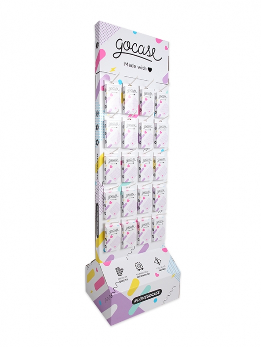 Custom Cardboard Pegboard Display, Corrugated Peg Hook Display Stand