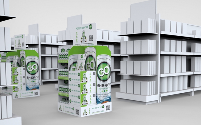 Custom Temporary Cardboard Display Stands 丨Grand Fly