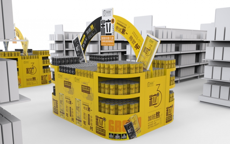 Custom Temporary Cardboard Display Stands 丨Grand Fly