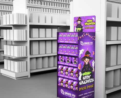 Halloween Theme POS Display Case Share | Grand Fly