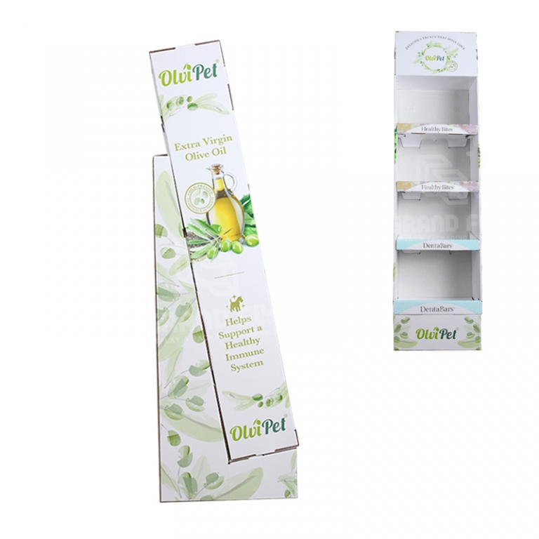 Custom Cardboard Floor Display Stand with Base | Eco-Friendly Shipper Stand