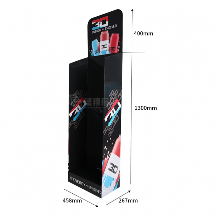 Custom Soft Drink Display Stacker | Eco-Friendly Corrugated Cardboard