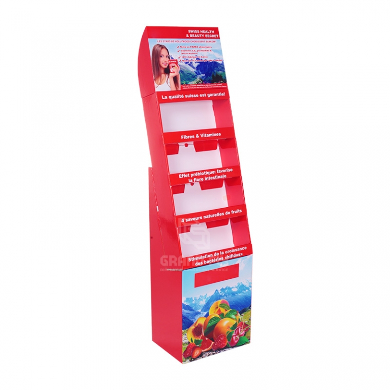 Custom Vitamin Cardboard Floor Display Shipper – Eco-Friendly ...