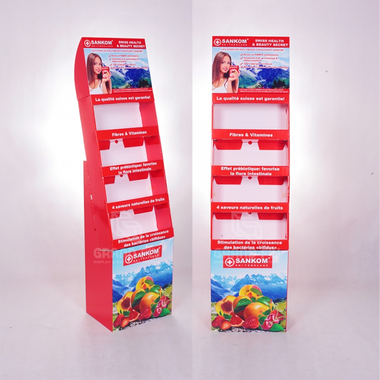 Custom Vitamin Cardboard Floor Display Shipper – Eco-Friendly ...