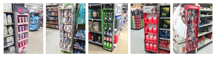 Custom Cardobard Sidekick Display, Powerwing Display, Endcap Displays