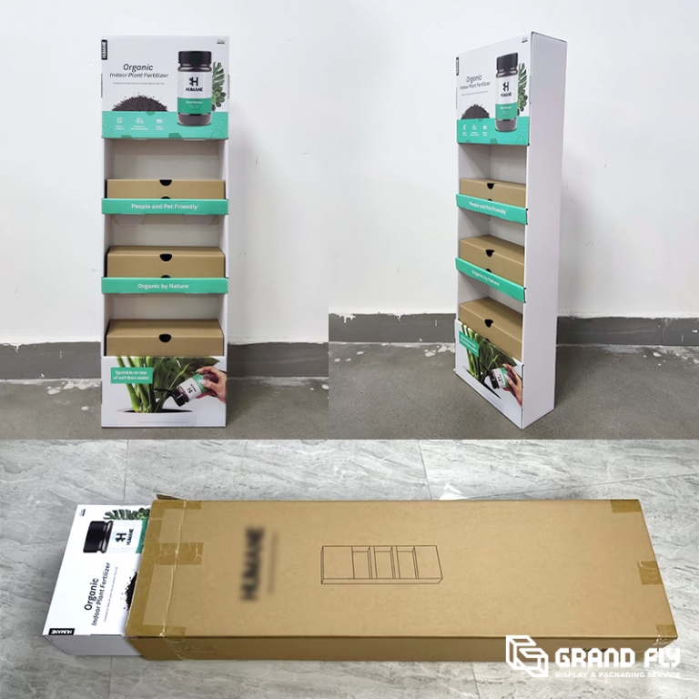 Custom Cardobard Sidekick Display, Powerwing Display, Endcap Displays