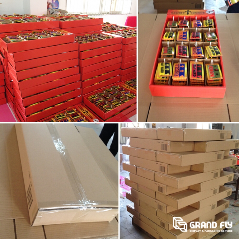 Custom Cardobard Sidekick Display, Powerwing Display, Endcap Displays