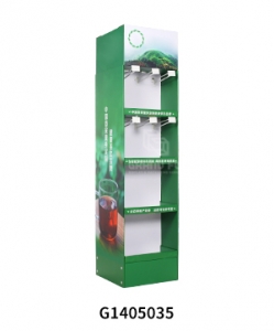 Custom Cardboard POP Floor Displays, Corrugated FSDU Stand