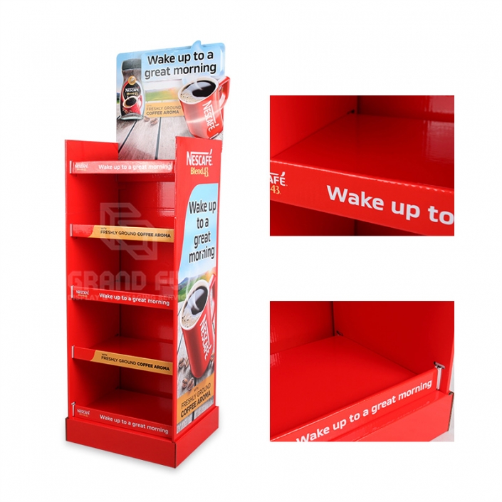 Custom Nestlé Coffee Cardboard FSDU Display Stand | Eco-Friendly ...