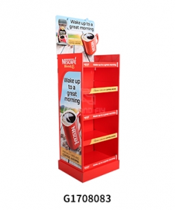 Custom Cardboard POP Floor Displays, Corrugated FSDU Stand