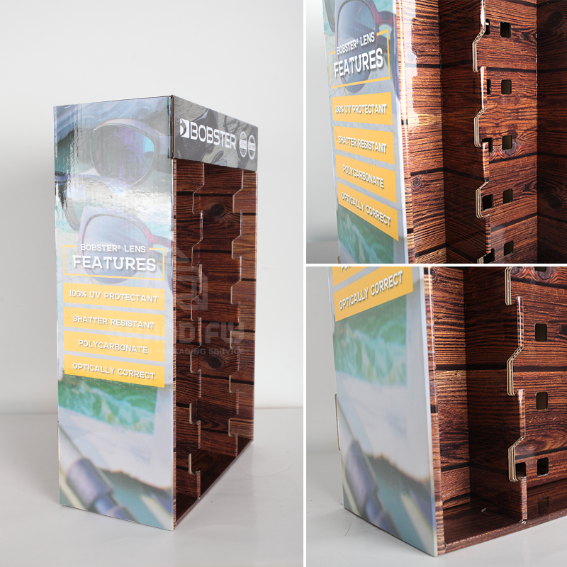 Custom Corrugated Sidekick Displays for Sunglasse | Grand Fly