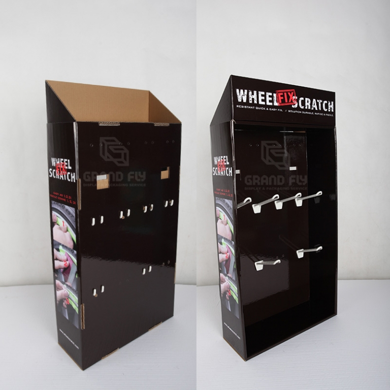 Custom Walmart Cardboard Sidekick Displays with Peg Hooks | Eco ...