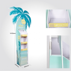 Custom Surfboard & Coconut Tree Cardboard POS Display Stand | Eco ...