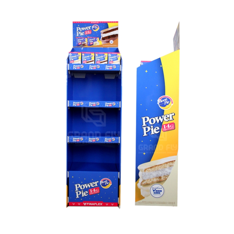 Custom Cardboard Cookie Display Stands | Eco-Friendly Retail Floor Displays