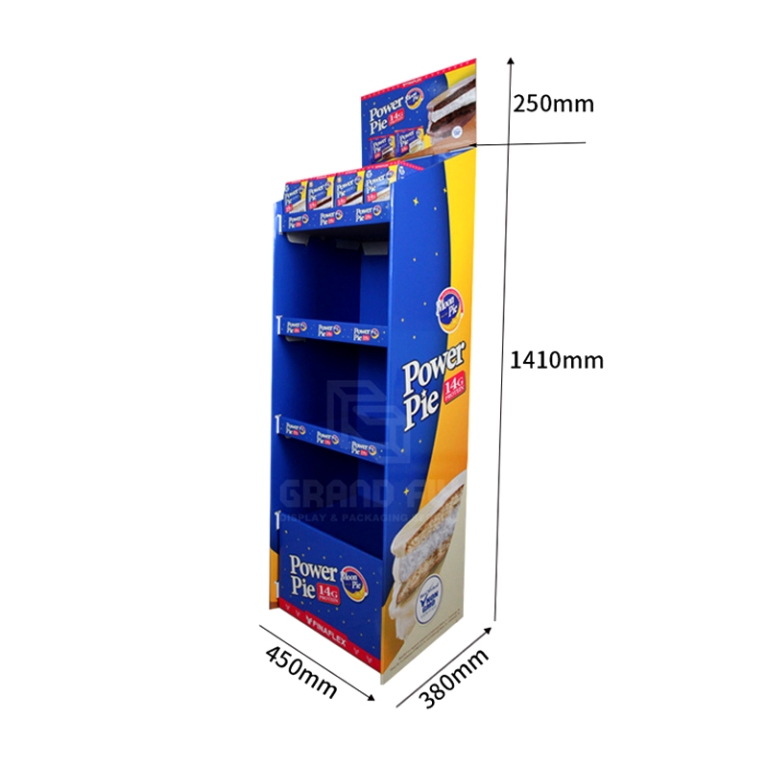 Custom Cardboard Cookie Display Stands | Eco-Friendly Retail Floor Displays