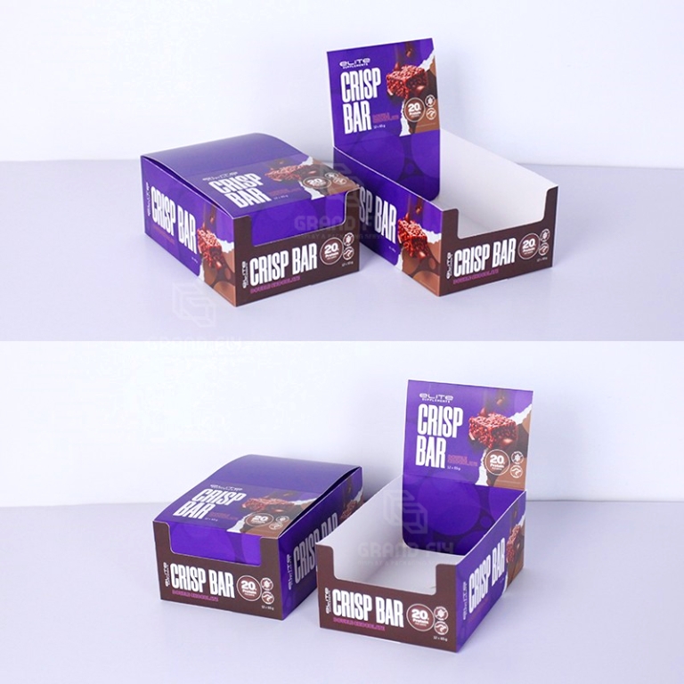 Custom Shelf Ready Packaging (SRP) for Snacks & Protein Bars